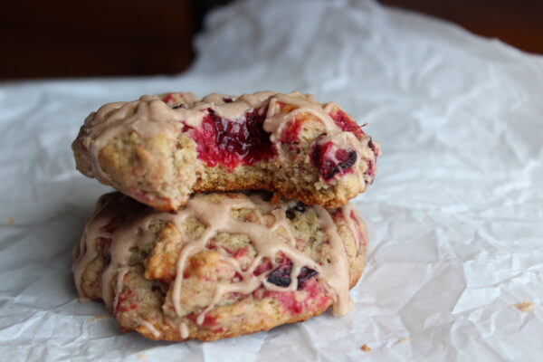Spiced Oatmeal Plum Cookie with Cinnamon Cream Glaze - Sunshine Texas ...