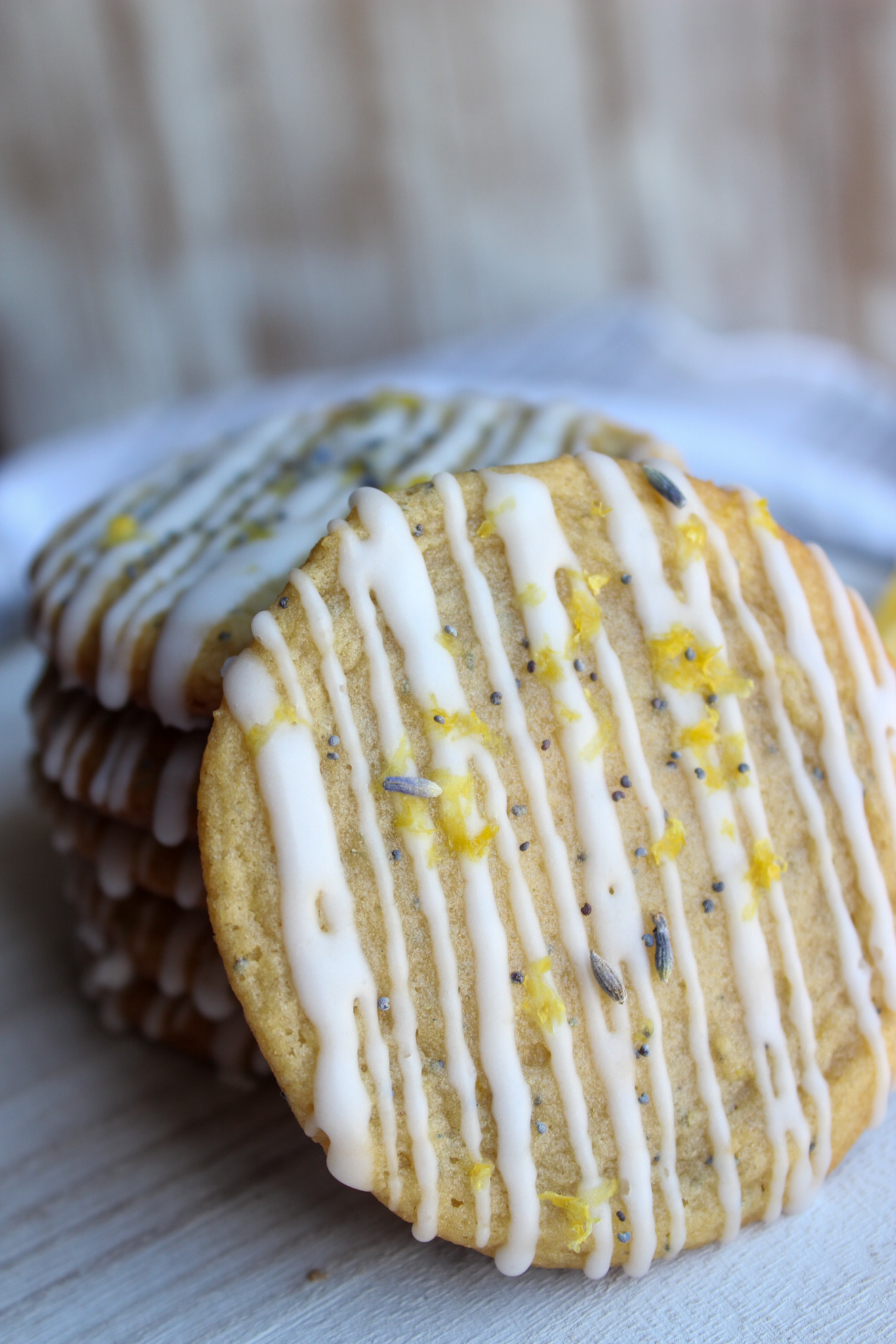 Lavender Poppy Seed Cookies - Sunshine Texas Cookies