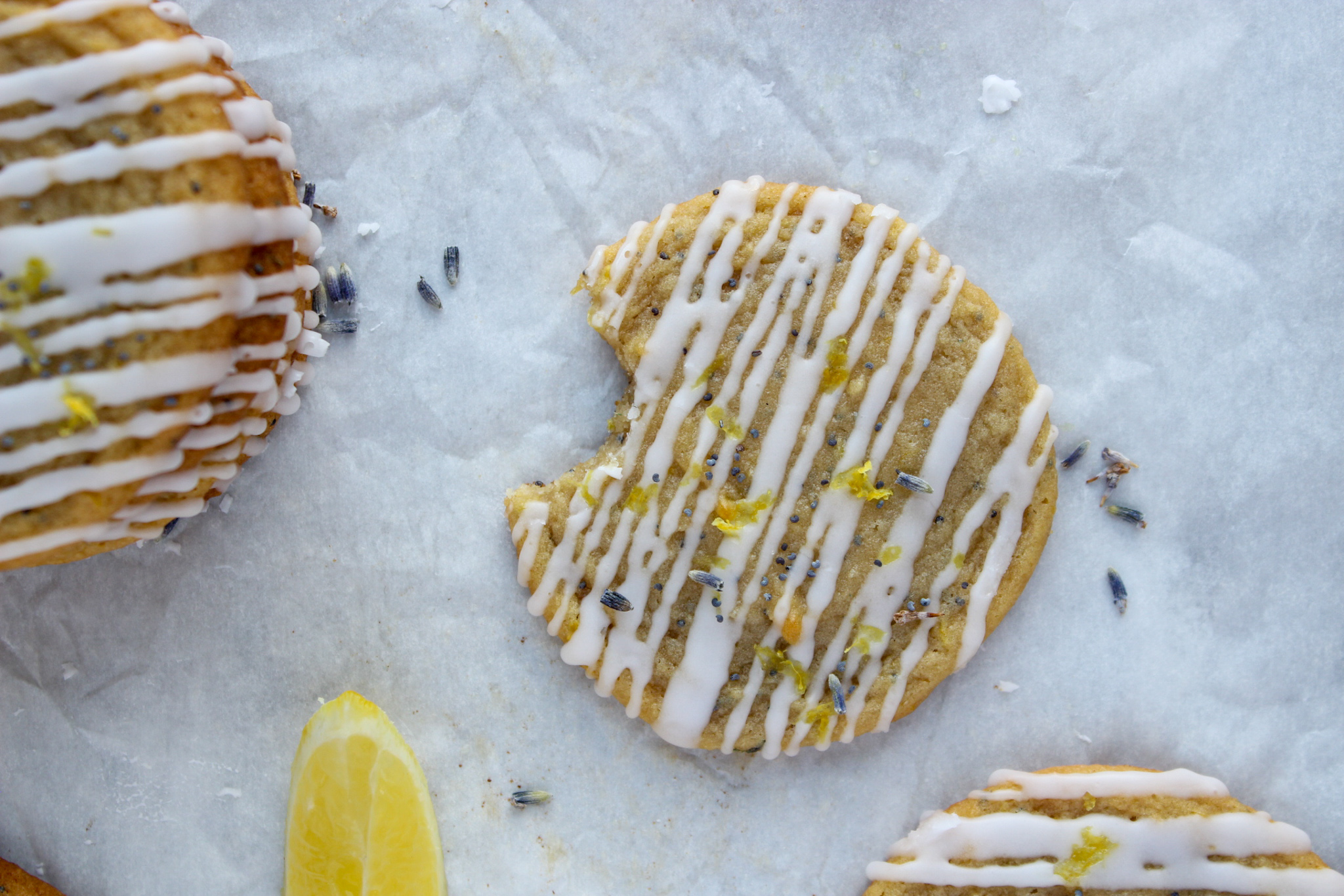 Lavender Poppy Seed Cookies - Sunshine Texas Cookies